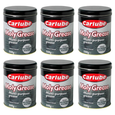 Carlube Molybdenum 2 Multi Purpose Moly Grease Protection Lubricant 500g x6