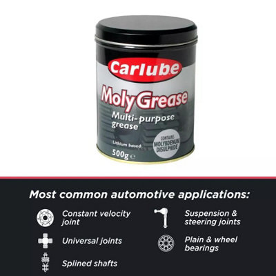 Carlube Molybdenum 2 Multi Purpose Moly Grease Protection Lubricant 500g x6