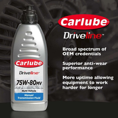 Carlube MTF780 MTFU 75W80 Manual Transmission Fluid Gear Oil 1L