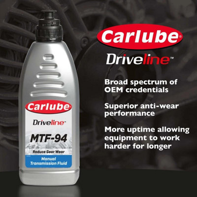 Carlube MTF941 MTF-94 Gearbox Manual Transmission Oil Fluid 1L x3