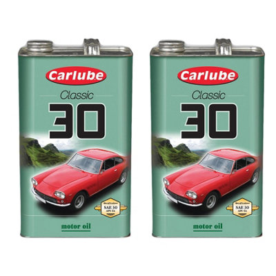 Carlube SAE 30 Classic Monograde Mineral Motor Engine Oil No Additives ...