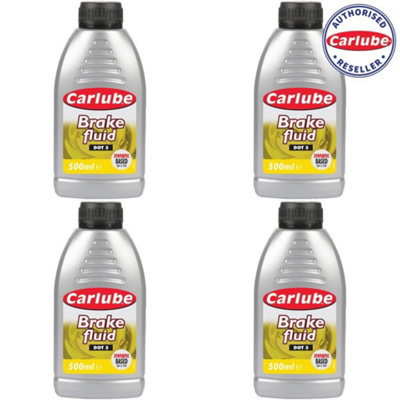 Carlube Synthetic Based DOT 3 Brake Fluid 500mL Braking System Treatment