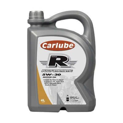 Carlube Triple R 5W-30 LL C3 Fully Synthetic Oil For Petrol Diesel Engines 4L x2