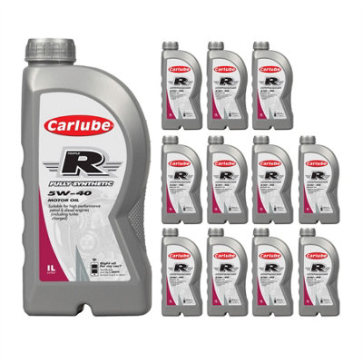 Carlube Triple R 5W-40 Fully Synthetic Low Ash Oil Petrol & Diesel ...