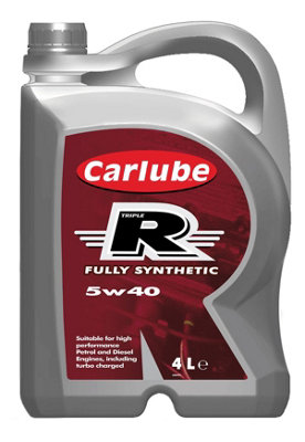 Carlube Triple R 5W-40 Fully Synthetic Low Ash Oil Petrol & Diesel ...