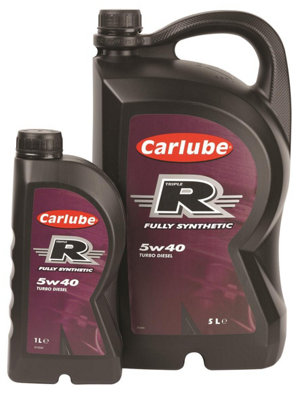 Carlube Triple R 5W40 Fully Synthetic Diesel Pd Engine Oil 5 Litre ...