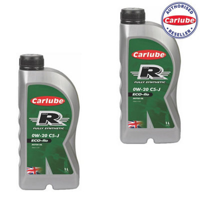 Carlube Triple R Fully Synthetic 0w20 C5-J ECO Flo Motor Oil 1L Litre x 2