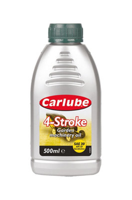 Carlube XLM501 4 Stroke Lawn Mower Garden Machinery Oil Treatment 500ml x 4