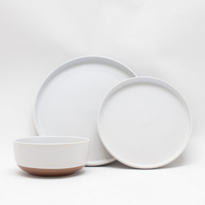 Carnaby Stonebridge Dinner Set 12 Piece Stoneware Dinner Plate Side ...