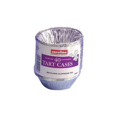 Caroline Tart Case (Pack of 40) Silver (One Size) | DIY at B&Q