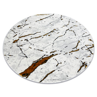 Carpet ALLURE 1963 circle Marble - Structural, stylish, glamour white ...