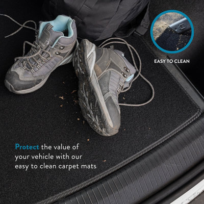 Carpet Boot Liner Compatible With Dacia Duster (2024+) (Upper Boot) Red ...