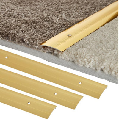 Carpet Flooring Flat Gold Door Bar Threshold Cover Strip 40mm x 0.9m (3 ...