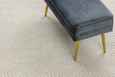 Carpet ORIGI 3726 cream - Zigzag flat-woven SISAL string 175x270 cm