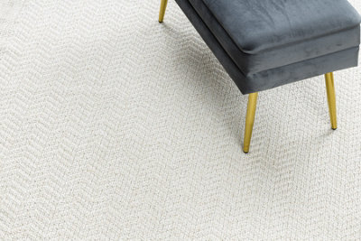 Carpet ORIGI 3739 cream - Frame, herringbone flat-woven SISAL string ...