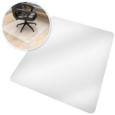 Carpet protector office chair mat - white | DIY at B&Q