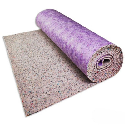 Carpet Underlay Soft 12mm Thick 15m² Roll - Noise Reducing Thermal ...
