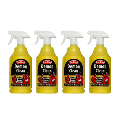 CarPlan Demon Car Wash Detailing Active Interior Exterior Super Clean 1L x4