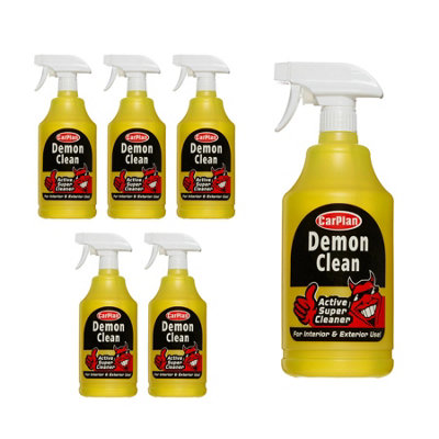 CarPlan Demon Car Wash Detailing Active Interior Exterior Super Clean 1L x6