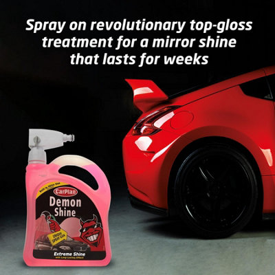 Carplan Demon Shine Spray On Shine Car Wax Polish Spray & Wipe 2L Gun x6
