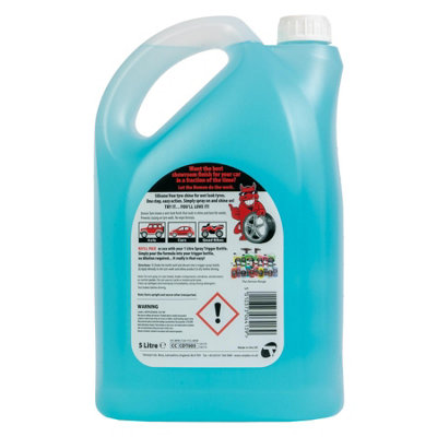 CarPlan Demon Tyres Instant Shine Cleaner Polisher Wet Look Tyres 5 Litre