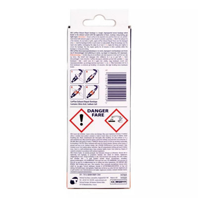 Carplan Exhaust Repair Bandage Packet Gas Tide Repair For Large Holes ...