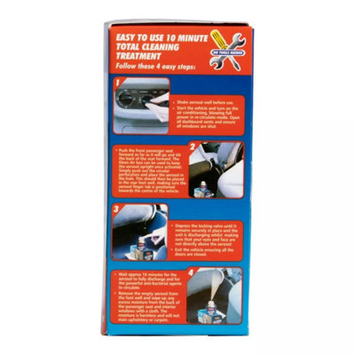 CarPlan Kleen Car Air Con Conditioning Cleaner Bomb Anti-Bacterial 150ml x6