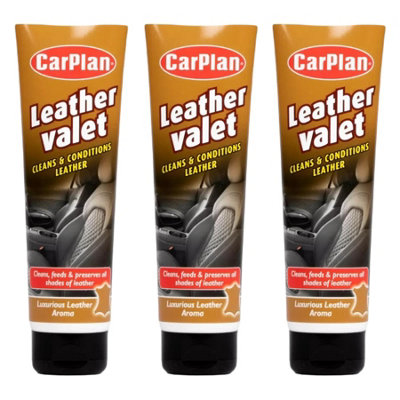 CarPlan Leather Valet Cleans & Conditions - 150g x 3 | DIY at B&Q
