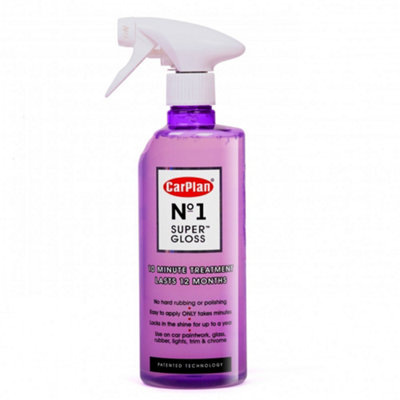 CarPlan No.1 Super Gloss 10 Minutes Treatment Car Paintworks Glass Trim ...