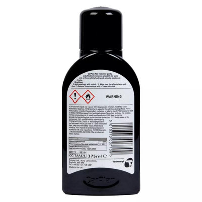 CarPlan Tar Remover for Tar Oil Grease Car Paintwork Trim Wheels 375ml x6