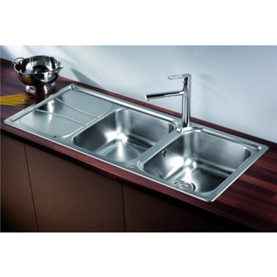 Carron Phoenix Zeta 215 Stainless Steel 2.0 Bowl Reversible Inset ...