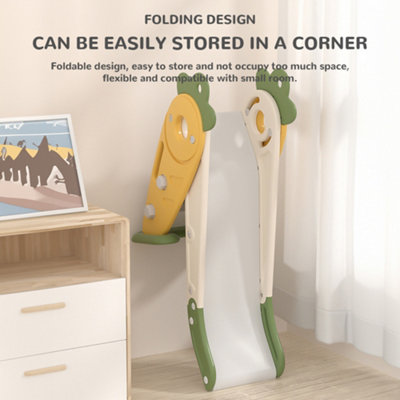 Carrot Theme Toddler Slide Foldable Plastic Slide Age 1-3 Freestanding ...