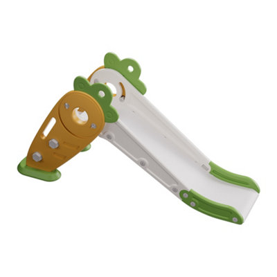 Carrot Theme Toddler Slide Foldable Plastic Slide Age 1-3 Freestanding ...