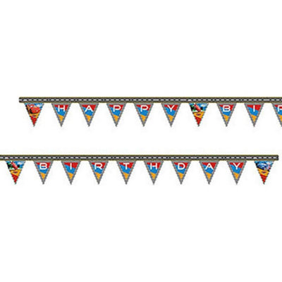 Cars Characters Happy Birthday Banner Multicoloured (One Size)