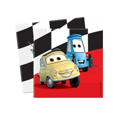 Cars Disposable Napkins (Pack of 16) Multicoloured (One Size)