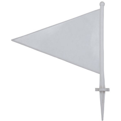Carta Sport Cricket Boundary Flags White (One Size)