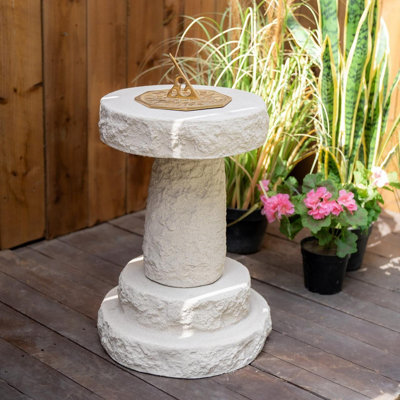 Carved design Sturdy Sandstone Sundial