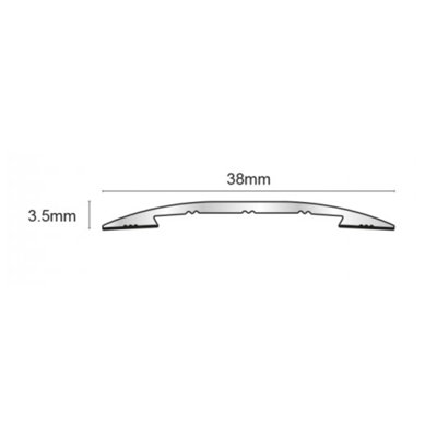 CAS 38mm Self Adhesive Euro Cover Strip Wood Vinyl Tile Door Bar ...
