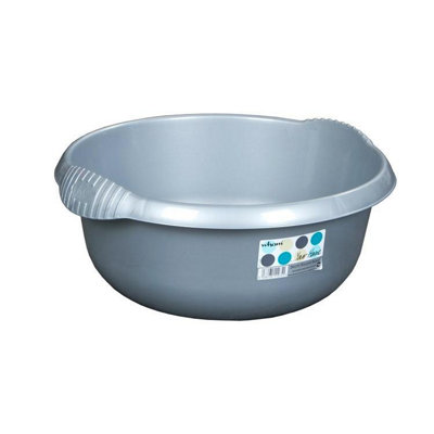 Casa Round Washing Up Bowl Silver 36cm One Colour (One Size)