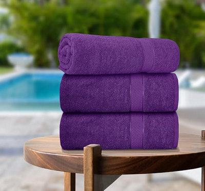 Casabella 3 Pack 90cm x 180cm Super Jumbo Extra Large Bath Sheet