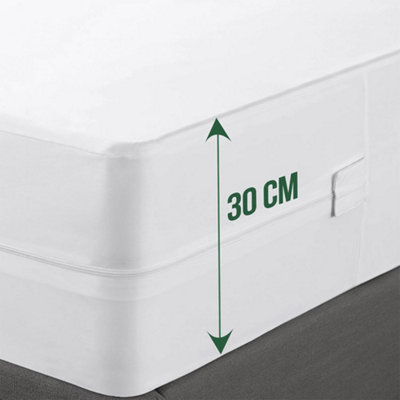 Casabella Zippered Waterproof Mattress Encasement, Waterproof Mattress ...
