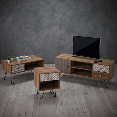 Casablanca TV Media Unit - Quirky Elegance with Black Metal Legs ...