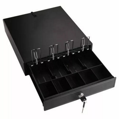Cash Register Till Drawer Money 4 Bills 5 Coins Removable Tray Safe Key ...