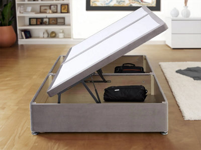 Cashmere Wool 1000 Pocket Sprung Divan Bed Set 5FT King - Naples Slate