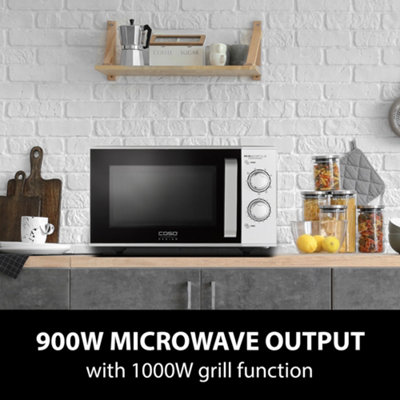 Caso Design MG 25 Ecostyle Ceramic Microwave Oven and Grill, 900W ...
