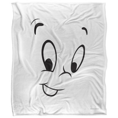 Casper The Friendly Ghost Silky Face Soft Touch Blanket White (One Size)