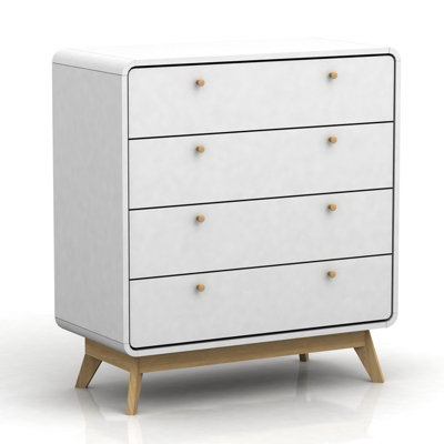 Cassie Chest with 4 Drawers in White