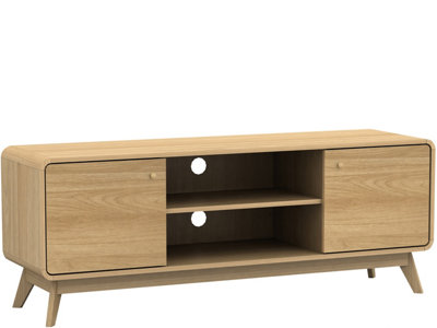 Cassie Lowboard with 2 doors in Oak/Oak