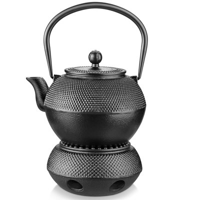 Cast Iron Black Japanese Teapot Stove Tea Pot Tetsubin Tea Kettle and ...