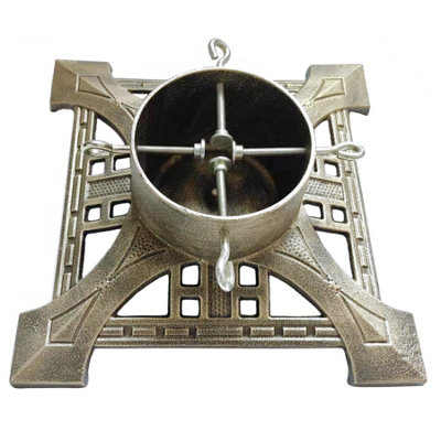 Cast Iron Christmas Tree Stand Gold Lattice for Real Trees up to 8ft